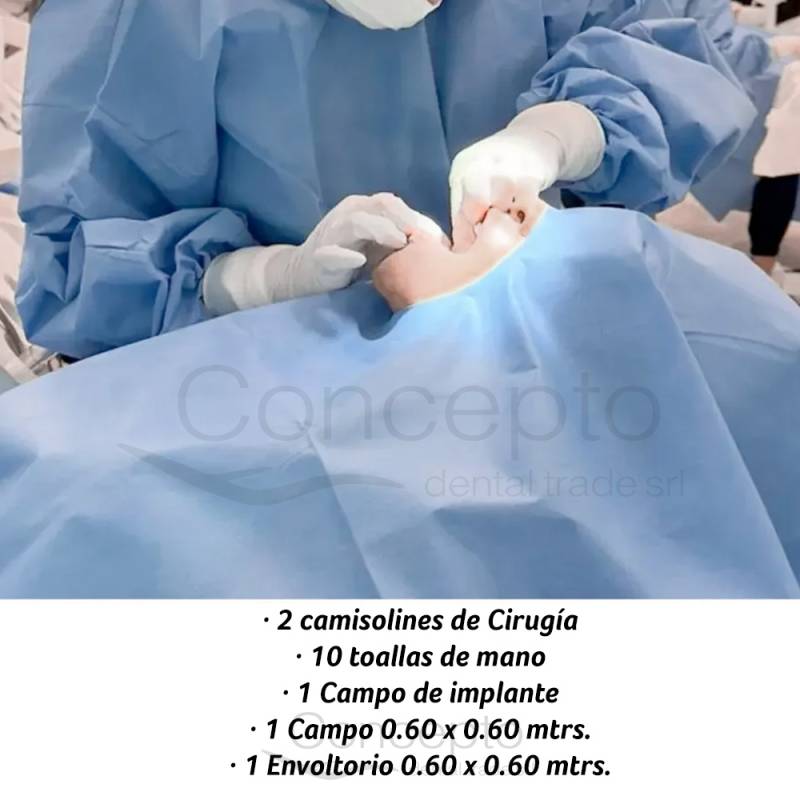 Kit Cirugia Esteril Azul X 30 Grs.aprobado Anmat | Potenza